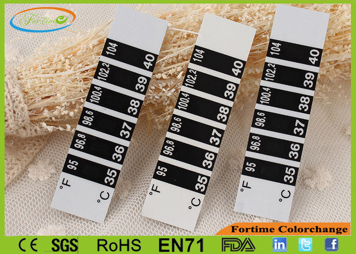 Baby Forehead LCD Color Change Thermometer Non-Toxic 20 x 90mm