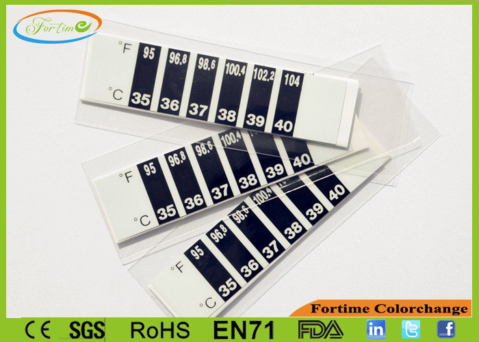 Kids LCD Forehead Thermometer Strip Color Change For Fever Scan 35 - 40℃