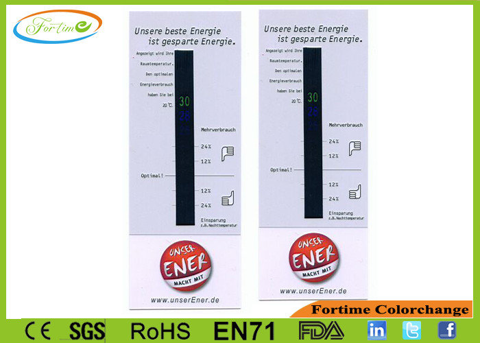 High Accuracy Color Changed Room Thermometer Card  For Home Care
