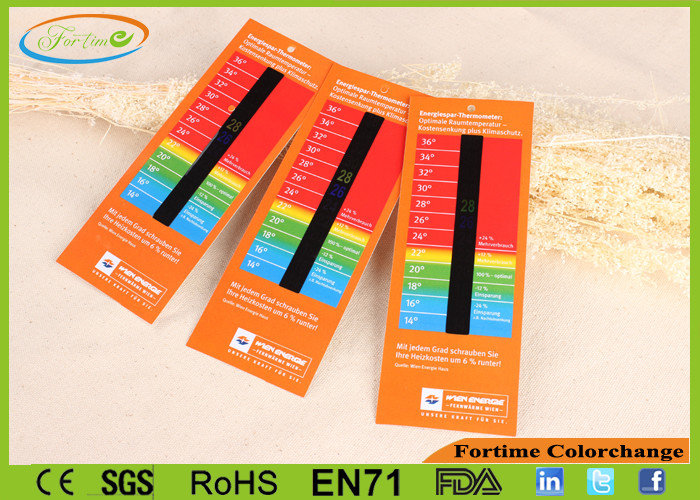 Promotional PVC Colorful Printing LCD Room Thermometer Eco - Friendly