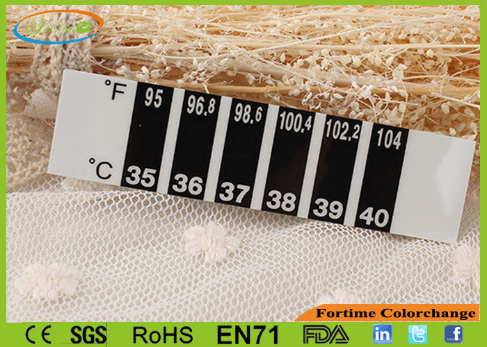 Accurate LCD Forehead Thermometer Strip With Adhesive For Baby Checking Fever