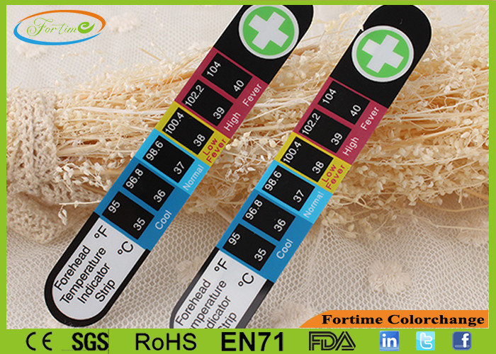 Liquid Crystal Forehead Thermometer Strips For Family Health Care ,Fever Thermometer