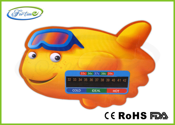 Reusable Waterproof LCD Color Changing Bath Thermometer Card Heat Sensitive High Accuracy