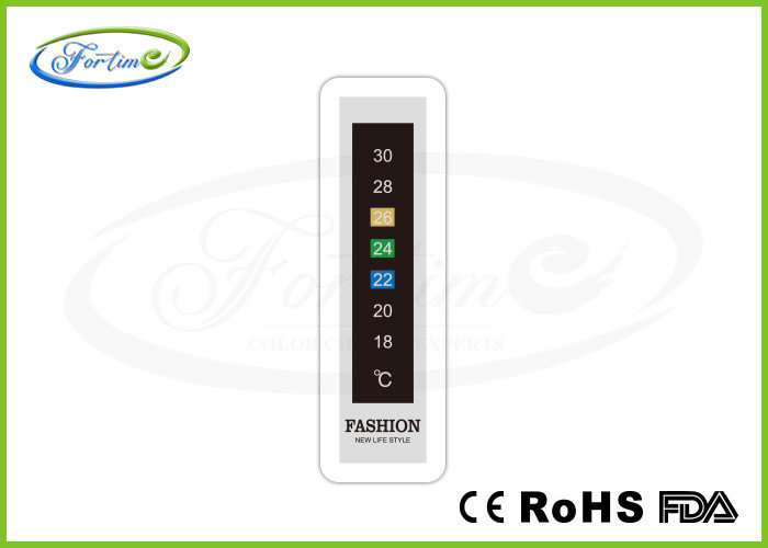 Color Change Liquid Crystal LC Clothing Thermometer Eco-friendly 16 ~ 38 ℃