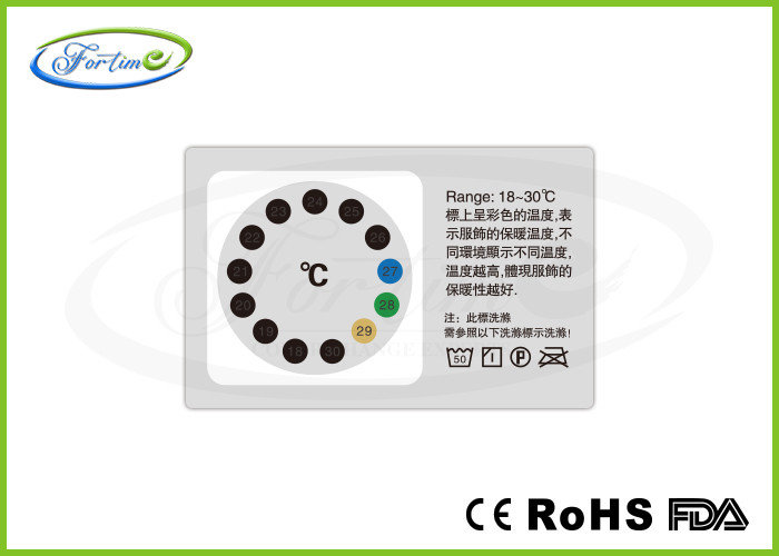 Commercial Promotion Gift Liquid Crystal Thermometer / Color Change Temperature Strips