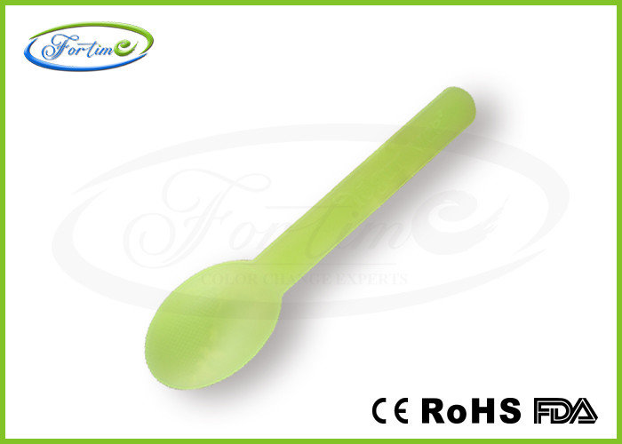 Plastic Color Changing Spoons Food Grade Temperature Sensing Spoon for Baby Feeding