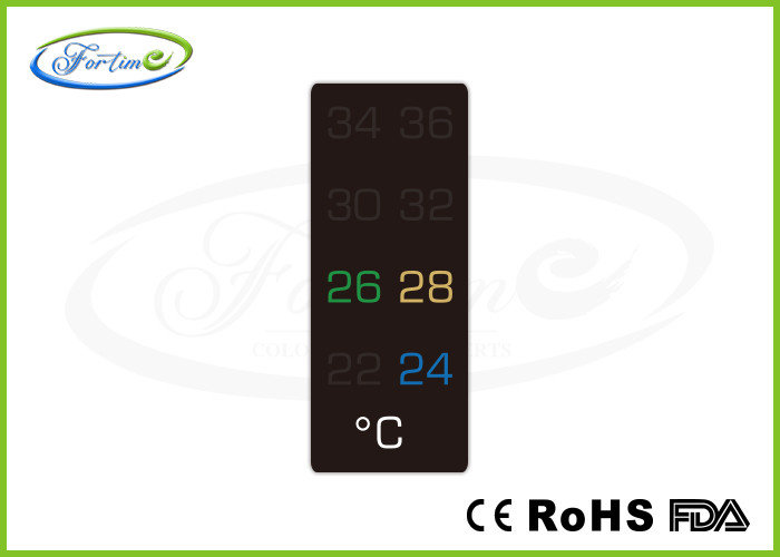 Reversible Color Changing Thermometer , Thermochromic Liquid Crystal PET Temperature Strips