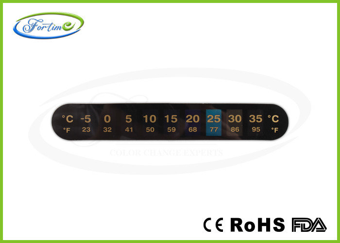 Mini Reusable LCD Color Change Thermometers For Promotion Gift -5 - 35 ℃