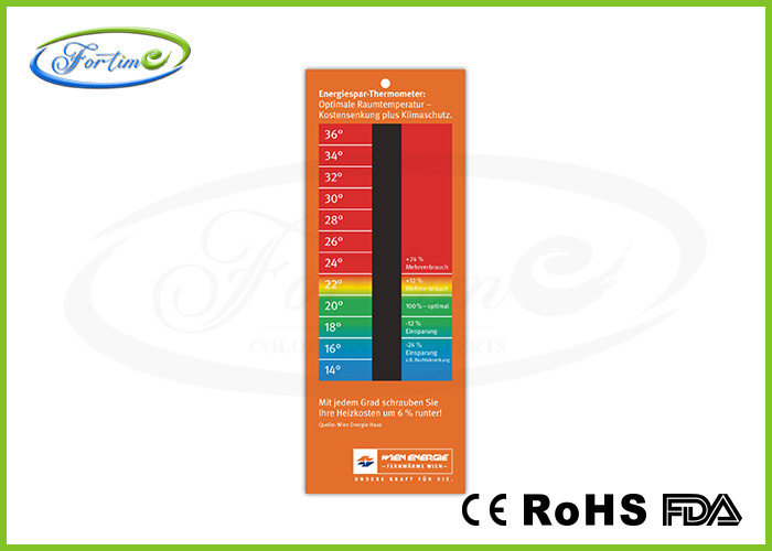 Household LCD Color Changing Room Thermometer Card High Accuracy