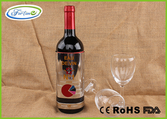 OEM Stainless Steel Wine Bottle Thermometer Cuff Style For Bar And Home 8 ~ 24℃