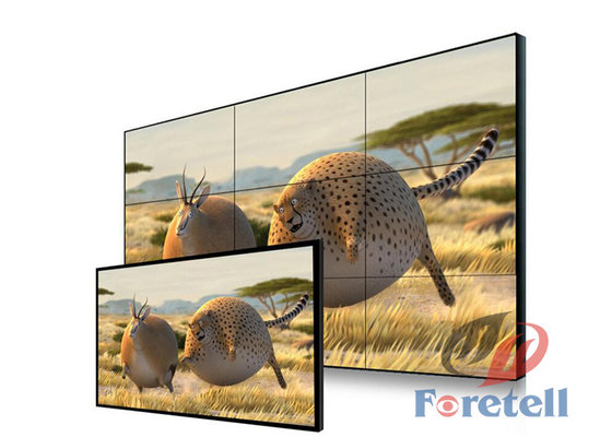 Thin Bezel Monitor Multi Screen Video Wall 3x3 , Lg Large Format Display RS232 Remote Control