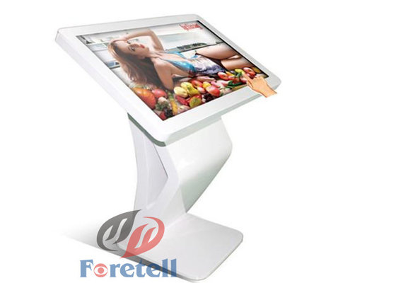 4k Uhd Monitor Interactive Information Kiosks , Ultra Slim Full HD Digital Signage Kiosk