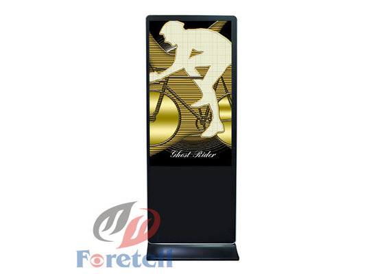 65 Inch 4K LCD Display Free Standing Advertising Digital Signage For Subway