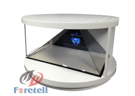 Remote Control Hologram Window Display , 3d Hologram Screen Cabinet For Jewelry