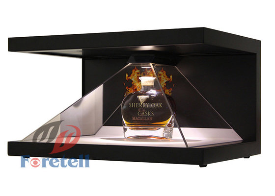 Remote Control Hologram Window Display , 3d Hologram Screen Cabinet For Jewelry