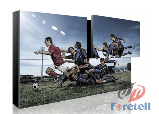 Thin Bezel Monitor Multi Screen Video Wall 3x3 , Lg Large Format Display RS232 Remote Control