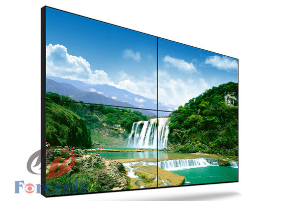 Floor Standing LCD Video Wall Display Slim Bezel Monitor 250 Power Consumption