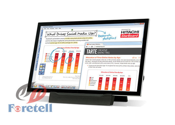 Free Standing Interactive Touch Screen Rackmount Lcd Monitor Remote Control