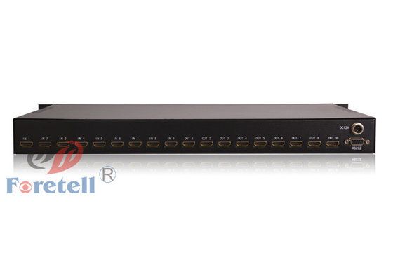 8 In 8 Out TV Video Wall Controller HDMI Matrix Switcher Metal Chasing Material