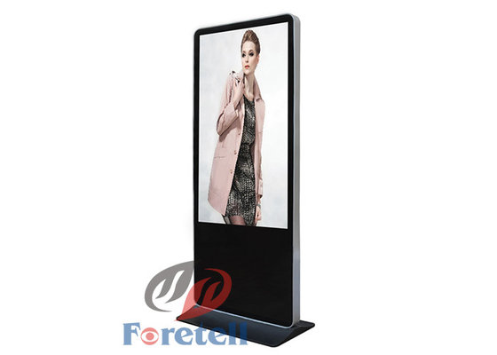 Slim 65” Floor Standing Digital Signage Displays , Ipad Type Pharmacy Digital Signage