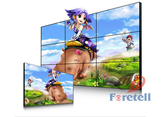 Wall Mounted Video Wall HD Video Display Wall Systems Low Heat Radiation