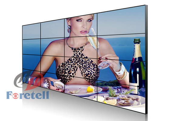 Wall Mounted Video Wall HD Video Display Wall Systems Low Heat Radiation