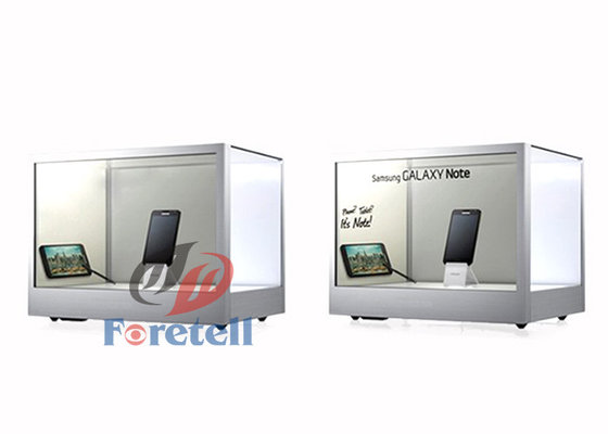 42 Inch Interactive Transparent LCD Display Advertising Case White / Black Color
