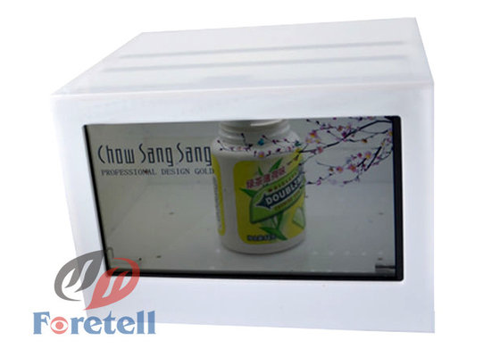 TFT Lcd Panel Transparent LCD Display Advertising Machine 100 ~ 240V Power Supply