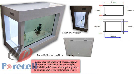 32 Inch Transparent LCD Display Showcase For Exhibition High Definition