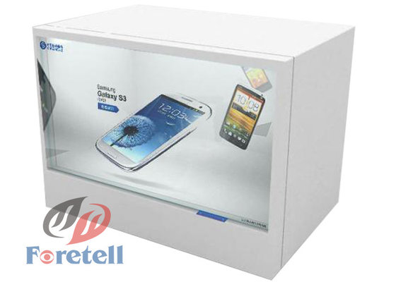 Single Version Shop Window Transparent LCD Display Box 1080P Resolution