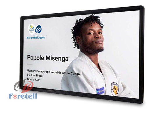 High Resolution Interactive Digital Signage Display Monitors LED Touch Kiosk