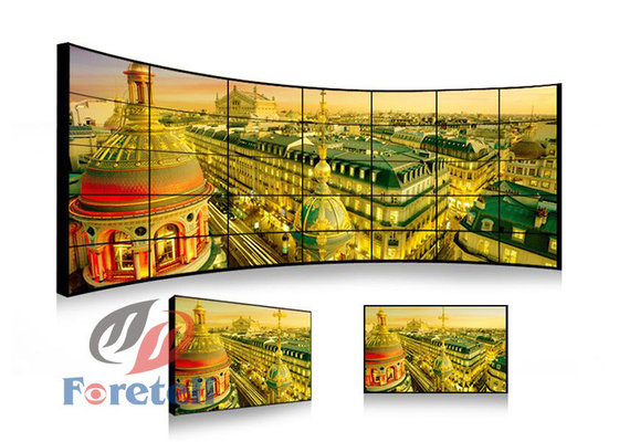 High Resolution Interactive Video Wall Large Multi Touch Screen Monitors For Bank