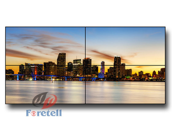 2.8mm Bezel 3D Lcd Display Flexible Video Wall , Curved Video Wall Built - In 3D Niose Reduction