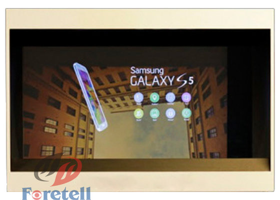 Exhibition Transparent Lcd Showcase , Transparent Touch Display Support Lan / WiFi / 3G