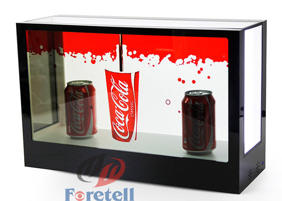 Jewelry Exhibition Lcd Transparent Screen Transparent Video Showcase 100 ~ 240V Power Supply