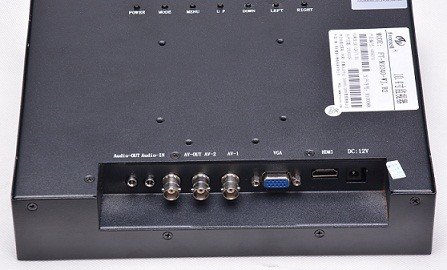 10.4 Inch HD Auto play 12v CCTV LCD Monitor , HDMI VGA TFT lcd cctv monitor
