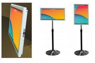 21.5 Inch Android 5.1 stand alone digital signage outdoor displays With Camera Wifi