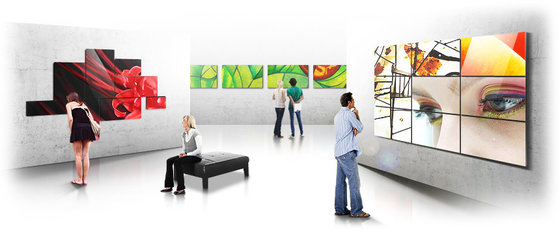 Sun Readable Outdoor Thin Bezel Lcd Video Wall Hire Solution 450cd 750cd Brightness