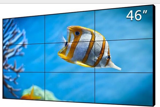 Big 46" Led Lcd Video Wall Display , Narrow Bezel Digital Wall Screen
