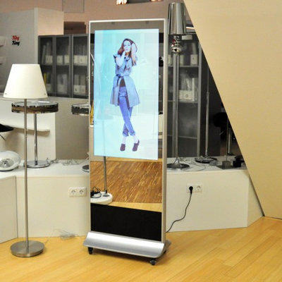 42 Inch Floor Standing Interactive Digital Signage Solution Magic Mirror Andorid Windows