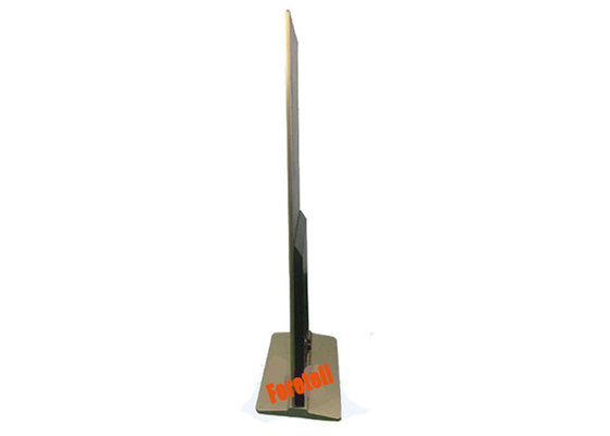 Golden Color Indoor Digital Signage Totem , Free Standing Lcd Video Player 43"