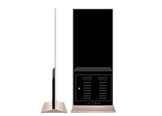 Floor Standing IR Touch Vertical Digital Signage Retail Ultra Thin Lcd Display