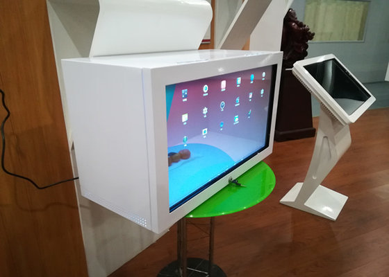 32 Inch Transparent Lcd Display Commodity Displaying Cabinet Case One Sided