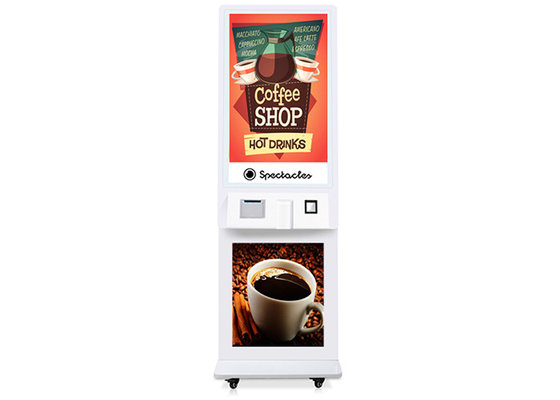 Fast Food Ordering Display Self Service POS QR-code Payment Kiosk Machine