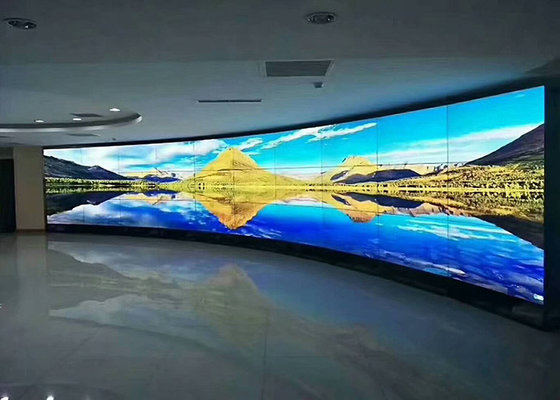 Large Visual Angle Cambered Perfect 3D Effect True Sensory Experience Curved Lcd Video Wall