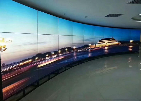 Large Visual Angle Cambered Perfect 3D Effect True Sensory Experience Curved Lcd Video Wall