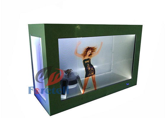 42 Inch Interactive Transparent LCD Display Advertising Case White / Black Color