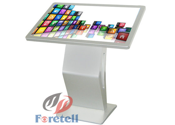 55 Inch 4K LCD Display All - In - One Floor Standing Kiosk For Information Inquiring