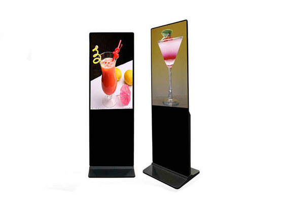 Ultra Thin Led Backlight Display 43 Inch Floor Standing Lcd Advertising Signage