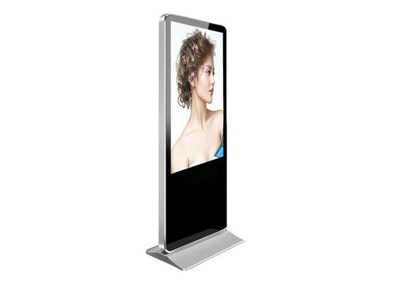 Floor Stand Indoor Digital Signage Silver Lcd Display Advertising Lcd Display Panels